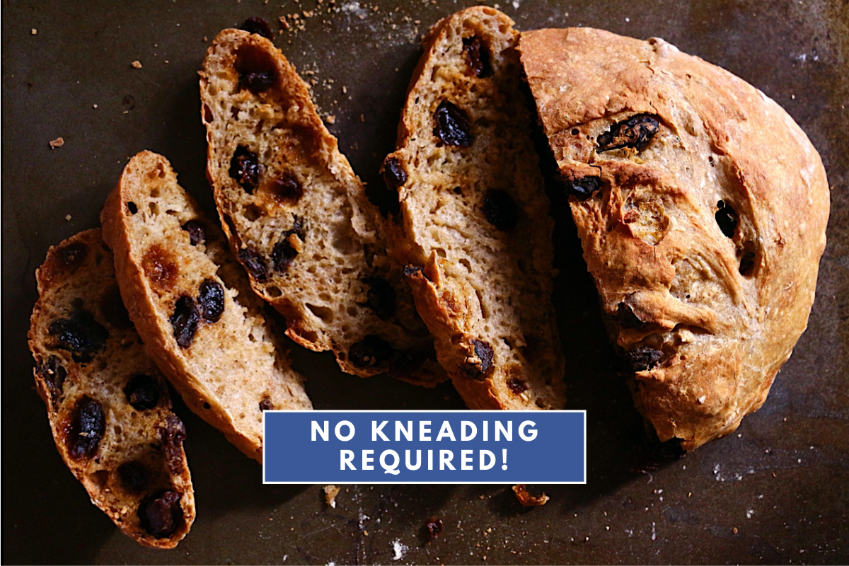 RECIPE: No-Knead Cinnamon Nutmeg Raisin Artisan Bread for Beginners ...