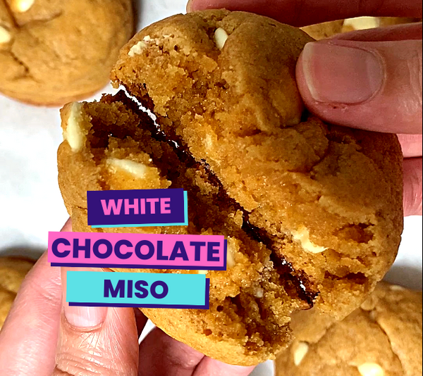 Umami White Chocolate Miso Japanese Cookies - Bakestarters